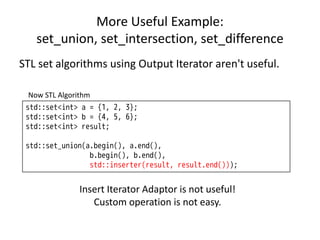 Replace OutputIterator and Extend Range | PPT