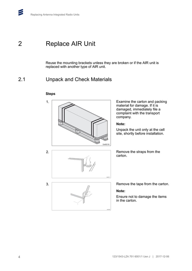 Replacing antenna integrated radio units air32 | PDF | Consumer ...