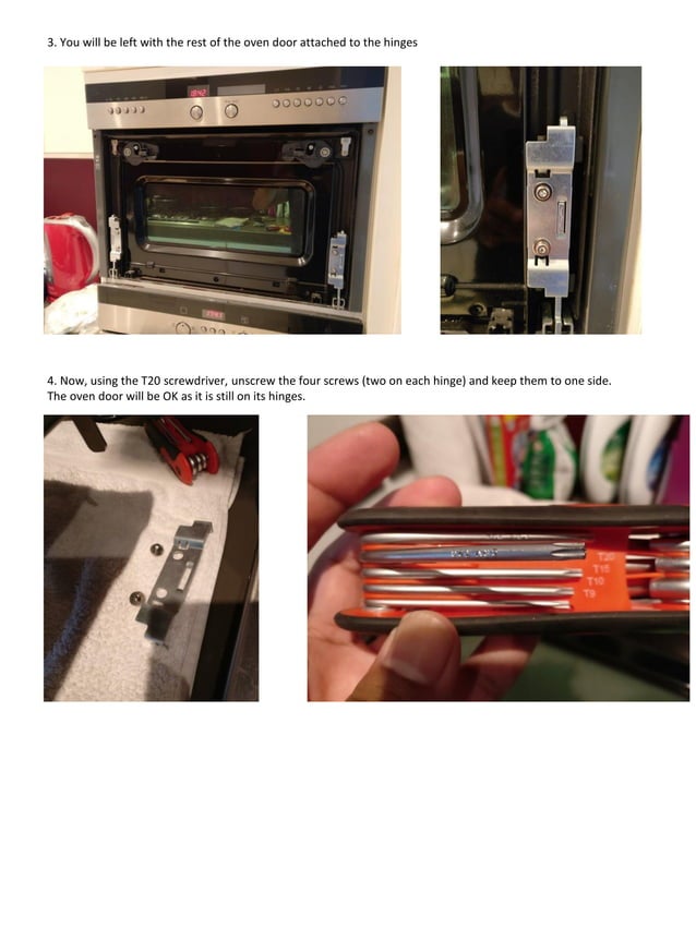 Replacing inner glass door Siemens microwave oven HB86K570B | PDF ...