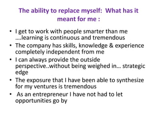 Replacing yourself in your Company | PPT