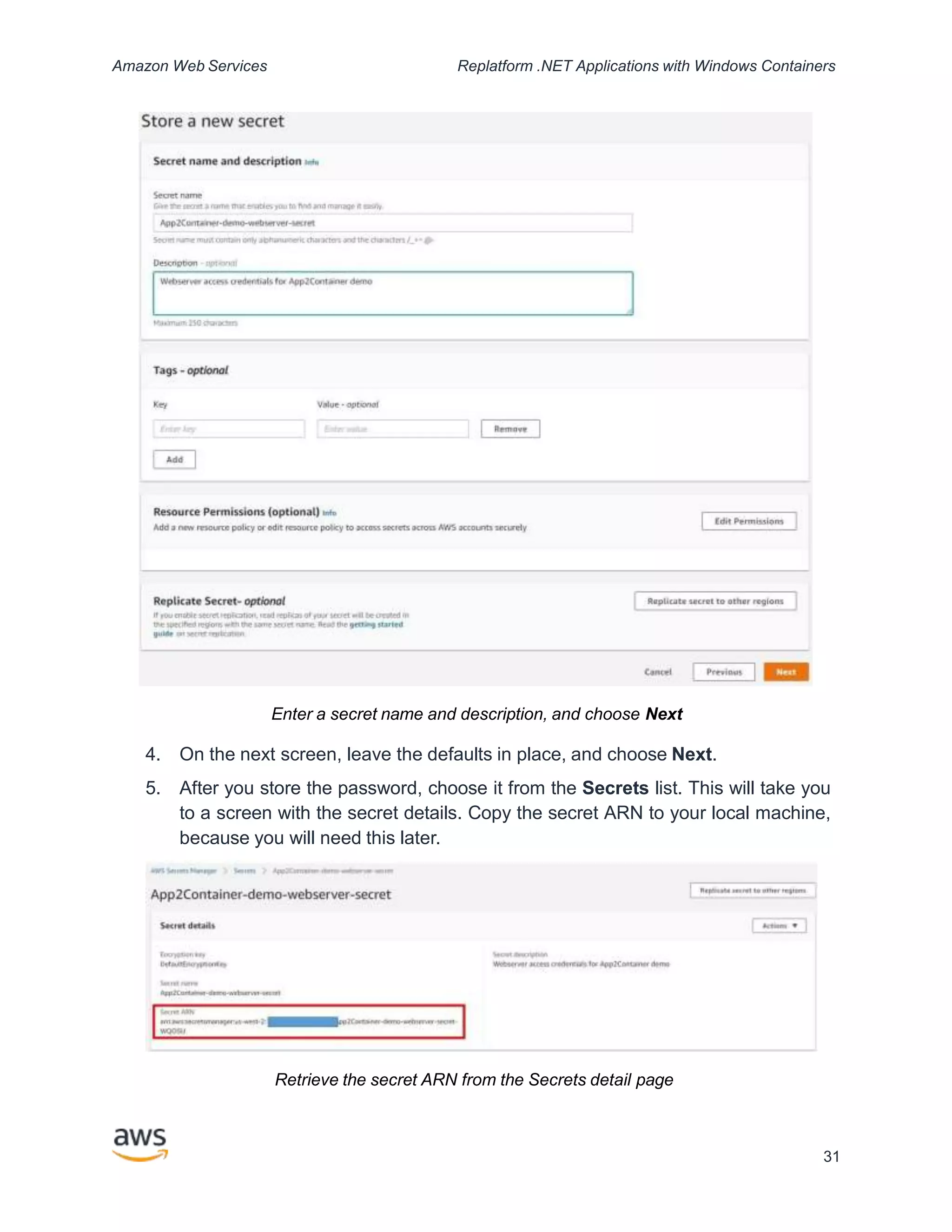 Replatform .NET Applications with Windows Containers | PDF