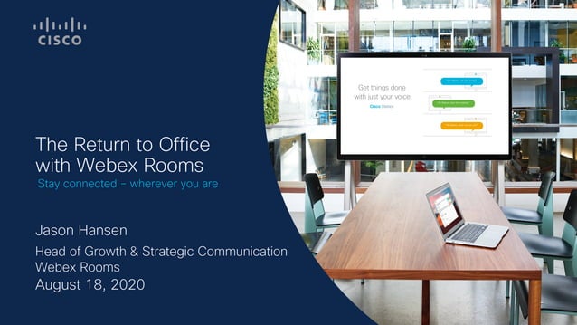 Safely Return to Work with Webex Rooms | PDF