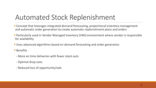 Replenishment Process for Modern Trade | PPTX