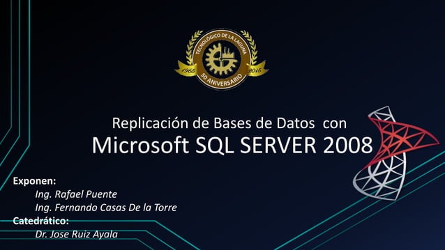 Replicación De Bases De Datos Con Sql Server 2008 Ppt 