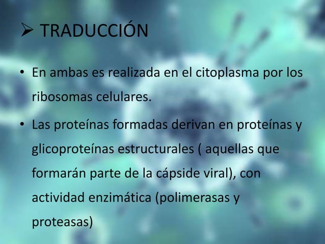 Replicación del virus con arn y adn | PPTX