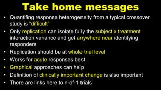 Response heterigeneity and Replicated Crossover Trials | PPTX ...