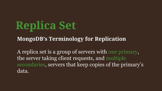 Mongodb Database Replication Ppt