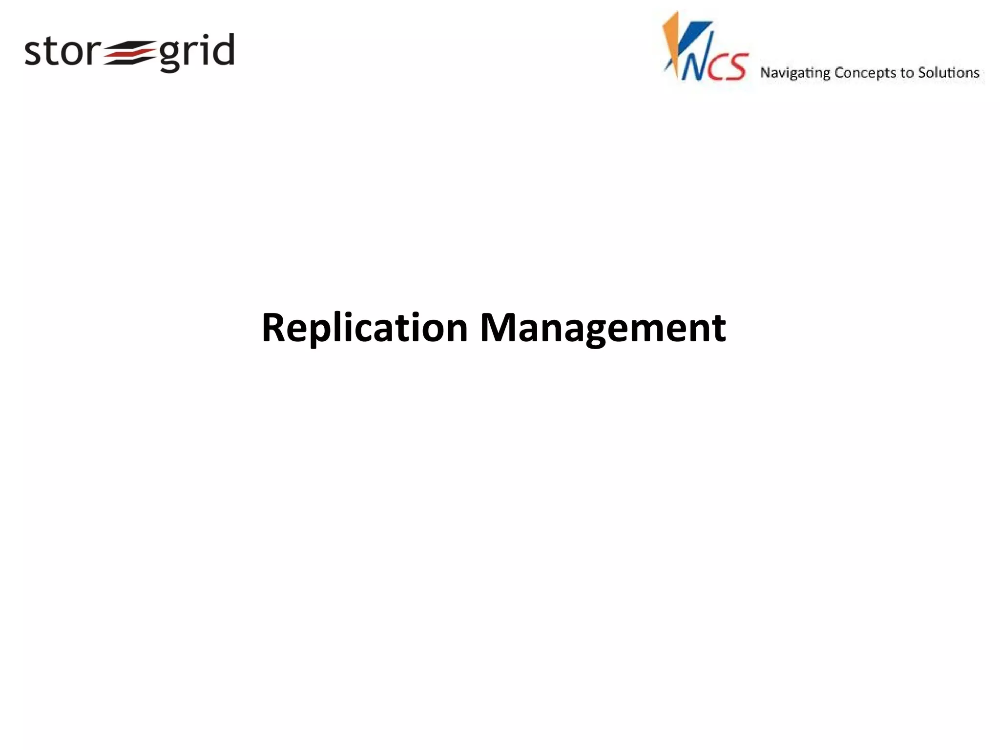 Replication Management | PPT