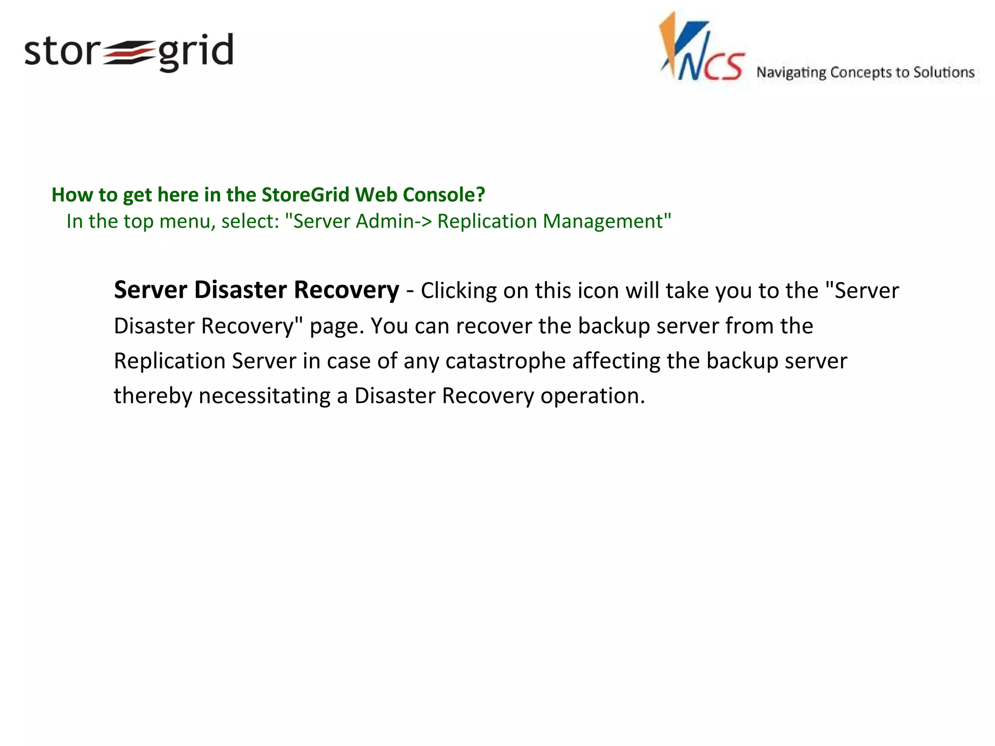 Replication Management Ppt
