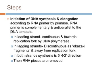 Replication of DNA | PPTX | Biological Sciences | Science