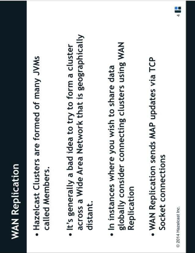WAN Replication: Hazelcast Enterprise Lightning Talk | PPT