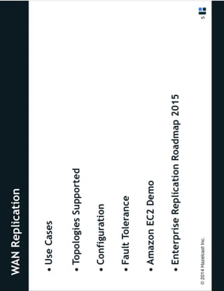WAN Replication: Hazelcast Enterprise Lightning Talk | PPT