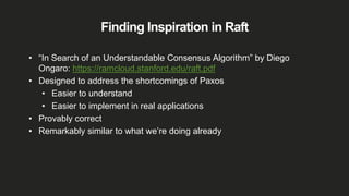 MongoDB Days Silicon Valley: Distributed Consensus in MongoDB's Replication System | PPT