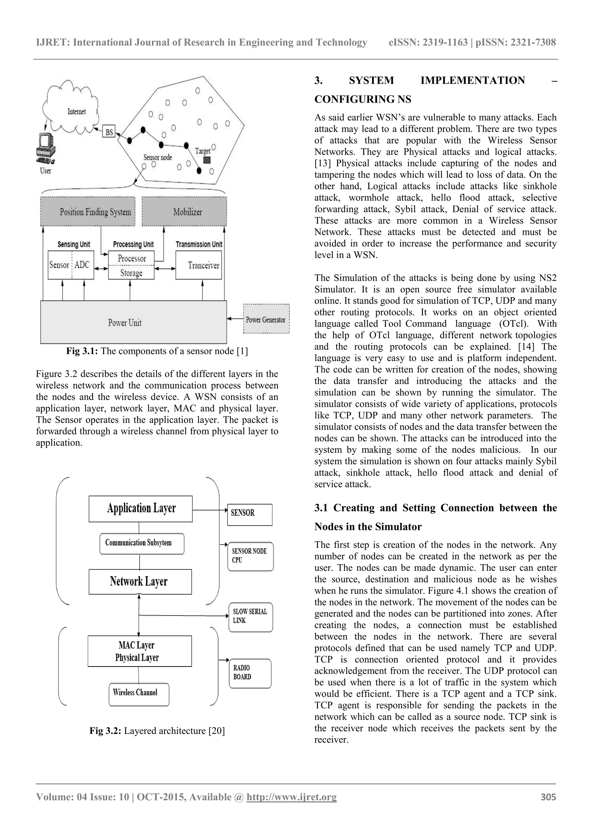 Replication of attacks in a wireless sensor network using ns2 | PDF