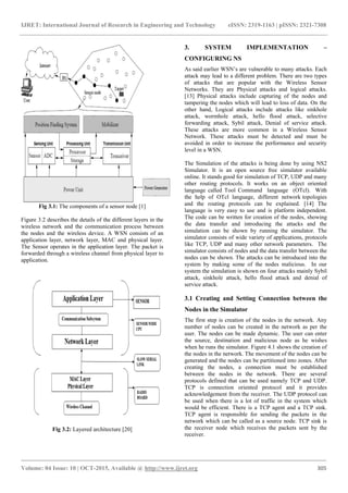 Replication of attacks in a wireless sensor network using ns2 | PDF
