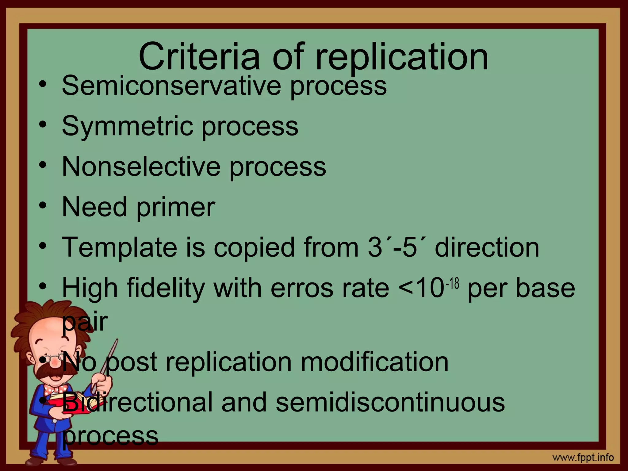Replication of DNA | PPT