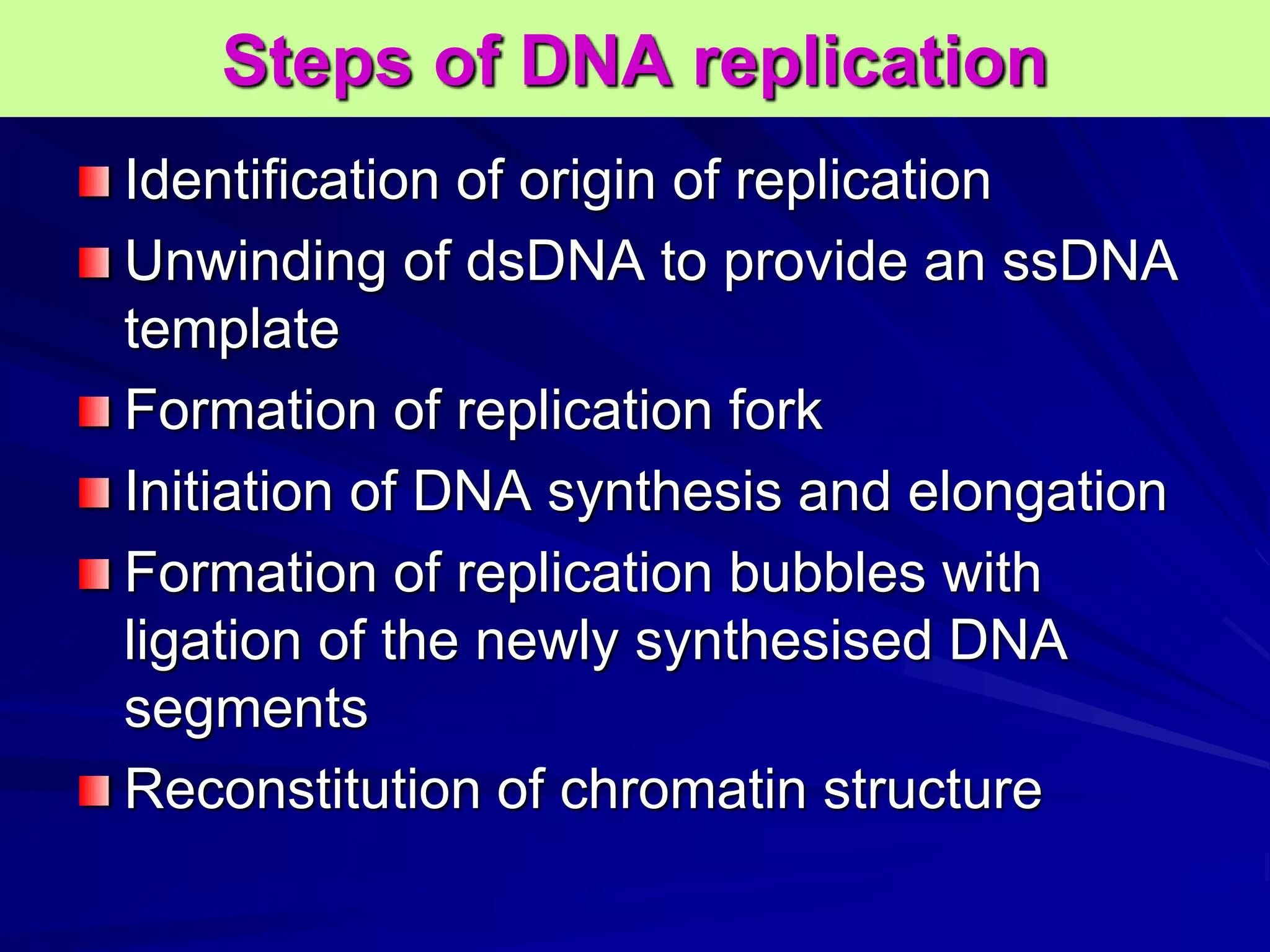 Replication of dna | PPTX