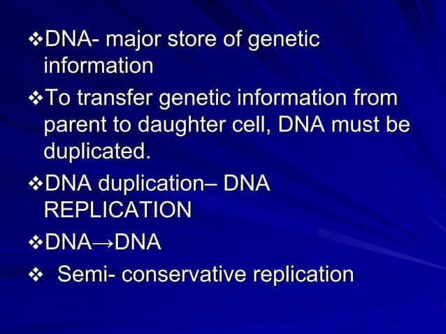 Replication of dna | PPTX