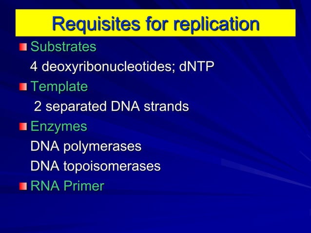 Replication of dna | PPTX