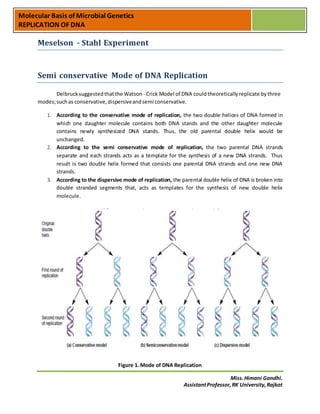 Replication of dna | DOCX