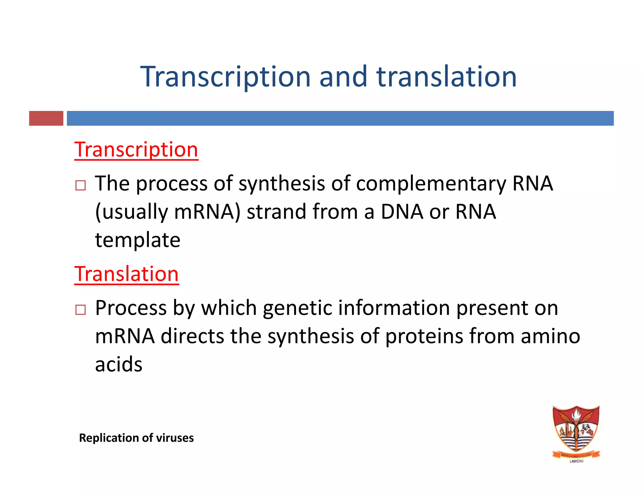 Replication of viruses | PDF