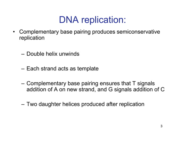 Replication Notes biology notes for easy | PPT