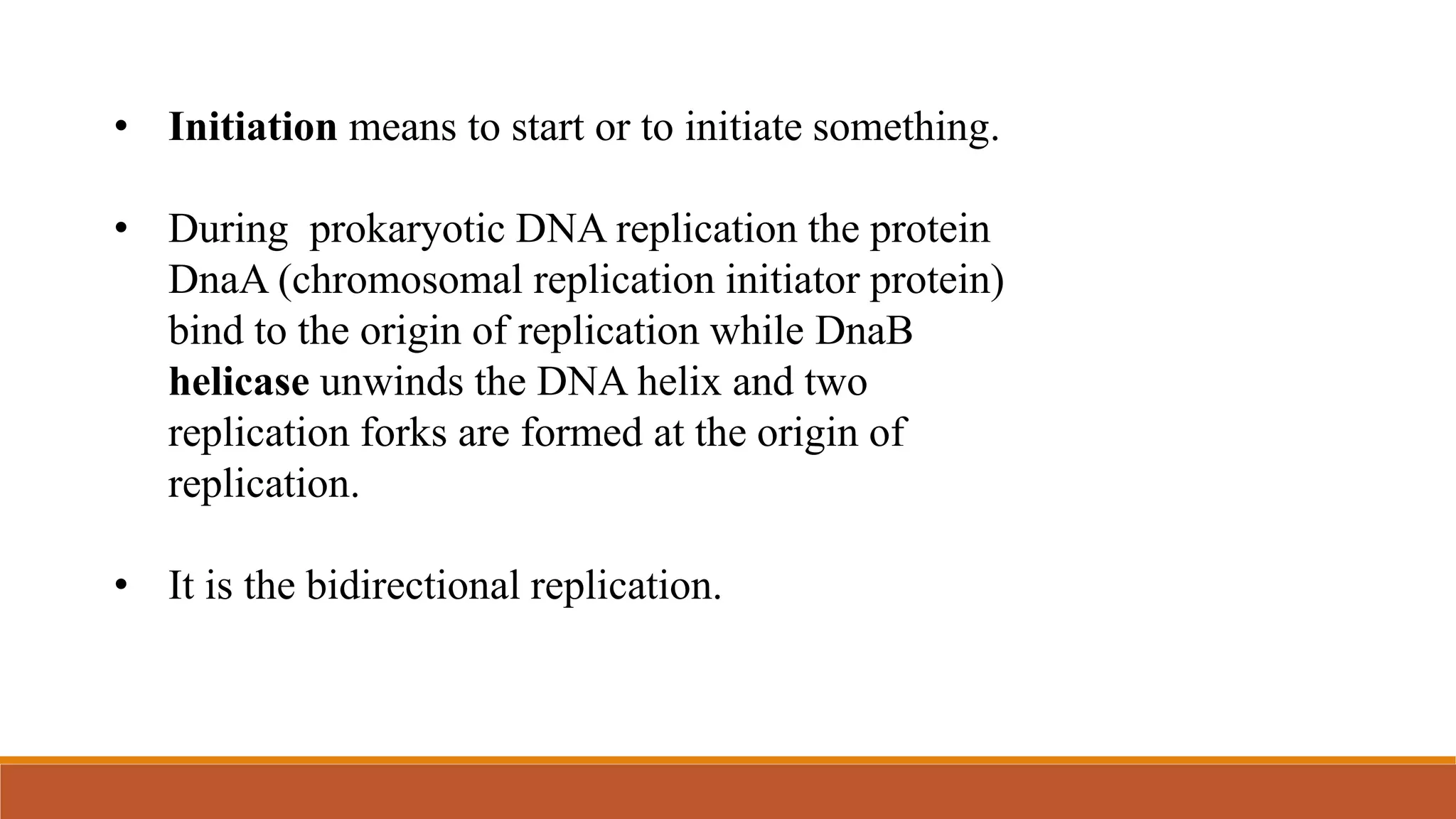 Prokaryotic Replication presentation | PPTX