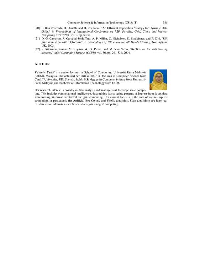 REPLICATION STRATEGY BASED ON DATA RELATIONSHIP IN GRID COMPUTING | PDF