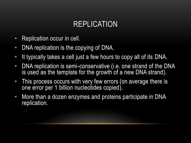 REPLICATION VS POLYMERASE CHAIN REACTION | PPT