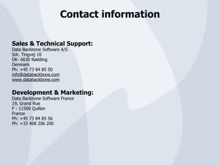 Replicator 4 22 - Technical presentation | PPT | Databases | Computer Software and Applications