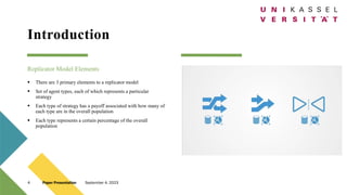 REPLICATOR DYNAMICS FOR OPTIMAL PUBLIC GOODS | PDF