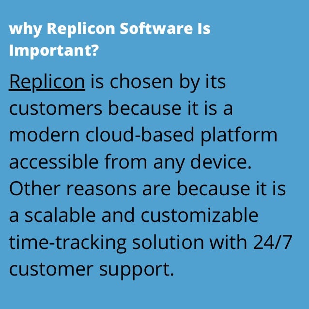 Why Replicon Software Is Important? | PDF