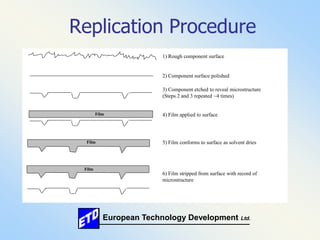 Use of Replication and Portable Hardness Testing for High Temperature ...