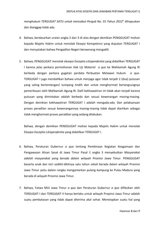 Replik tergugat-i-done | PDF