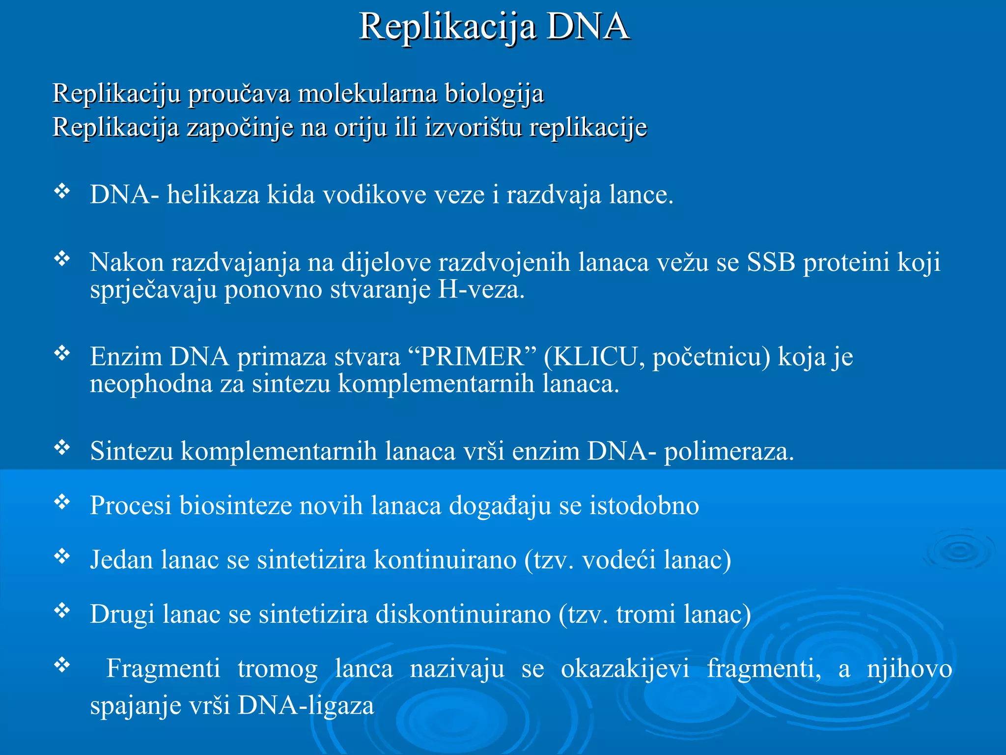 Replikacija DNA | PPT