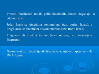 Replikacija DNA | PPT