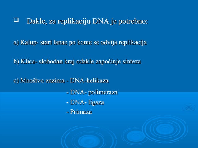 Replikacija DNA | PPT