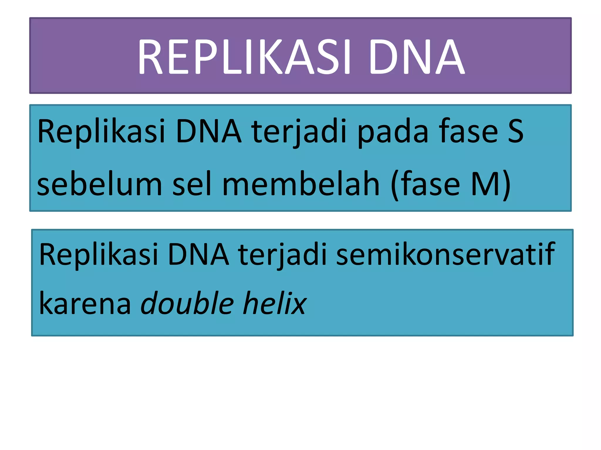 Replikasi dna | PPTX