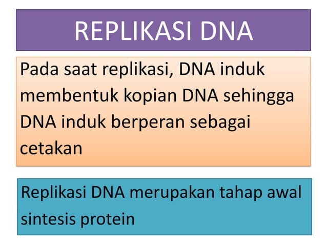 Replikasi dna | PPTX
