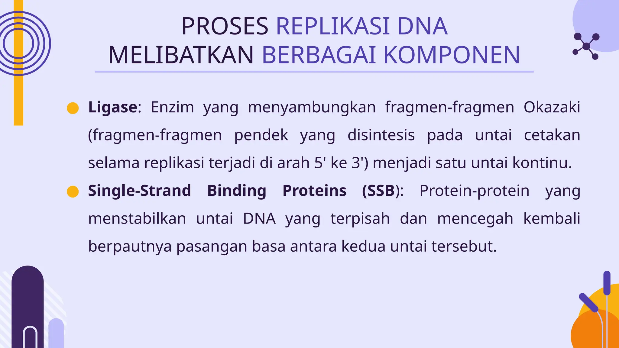 materi biologi sel dan molekuler, REPLIKASI DNA KLP 3.pptx