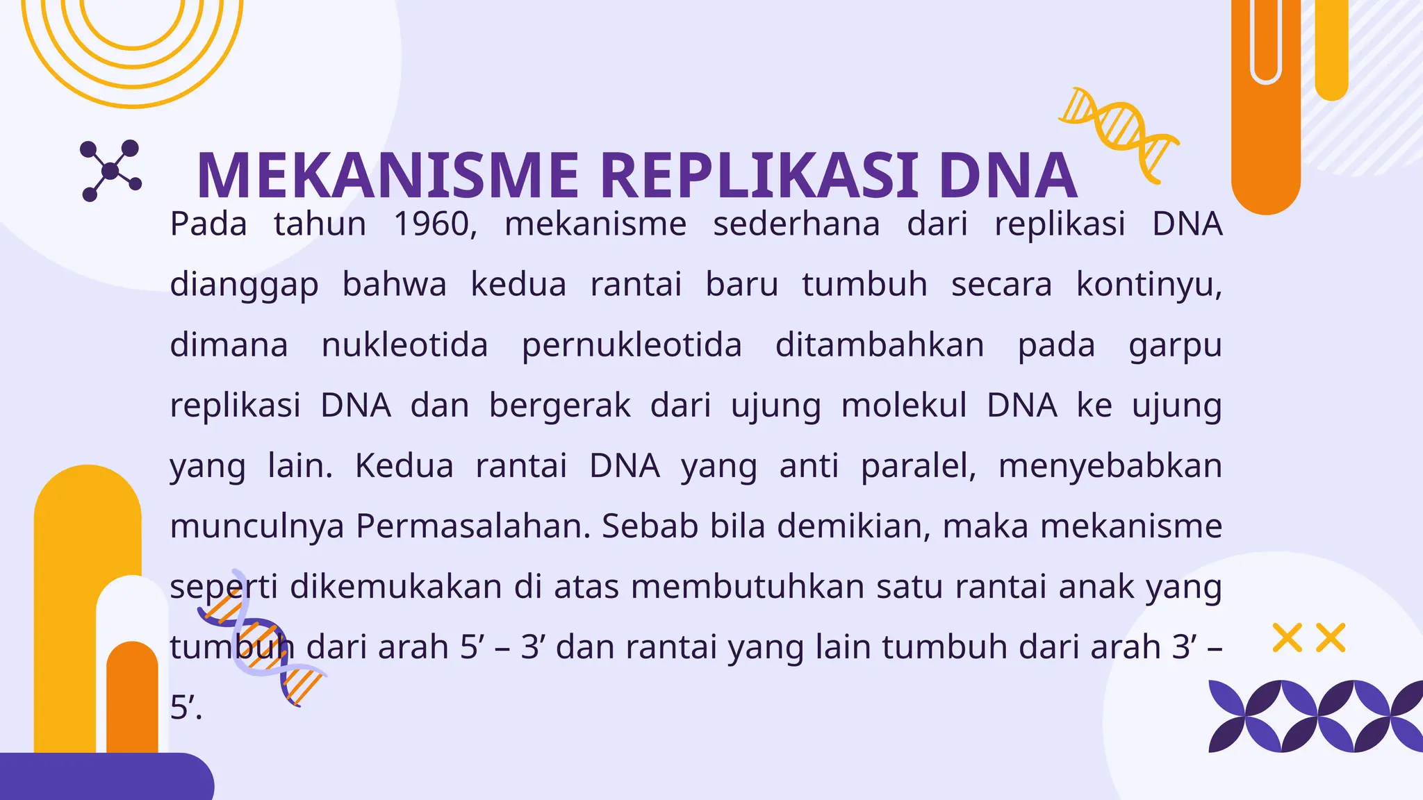materi biologi sel dan molekuler, REPLIKASI DNA KLP 3.pptx