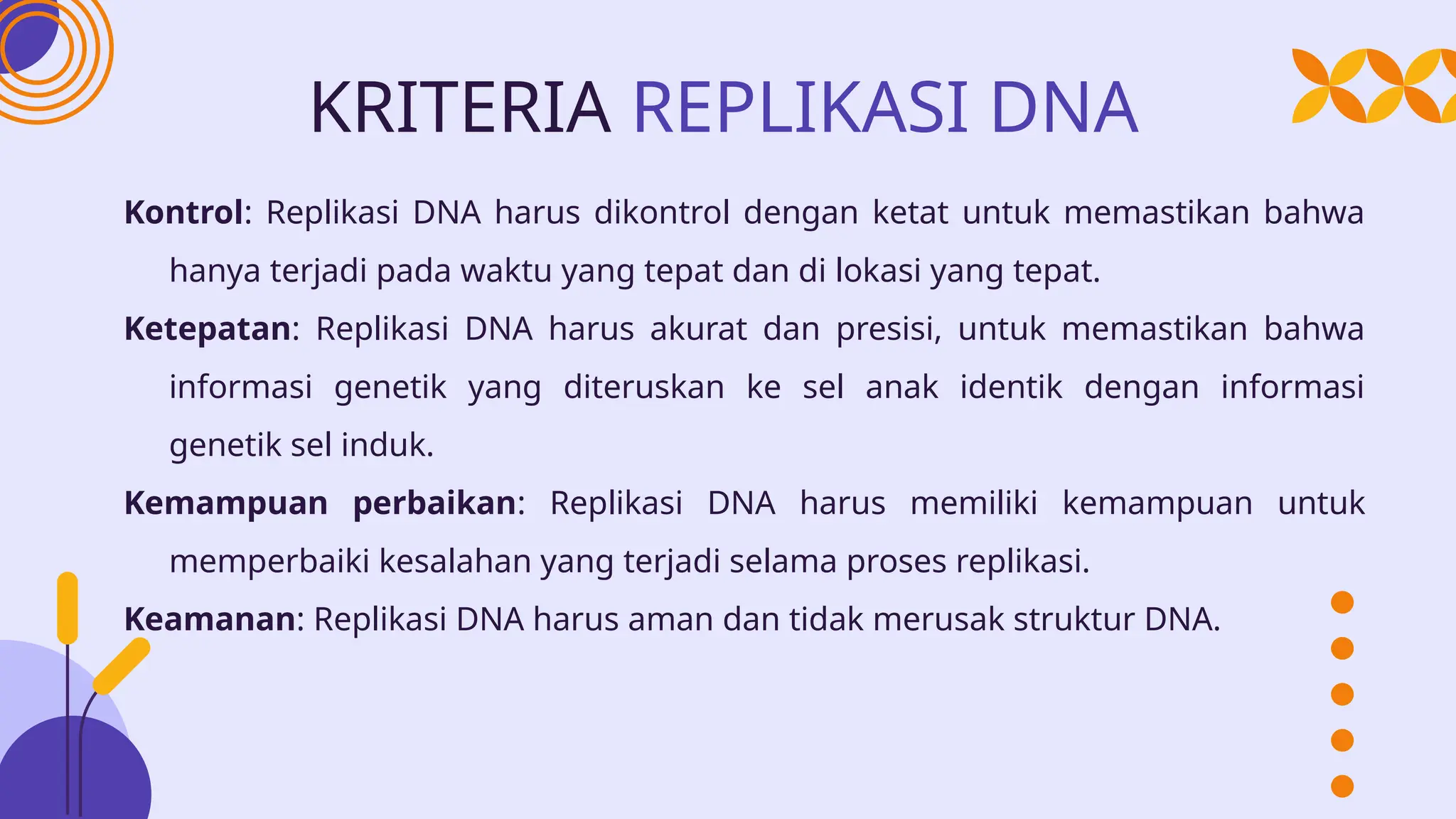 materi biologi sel dan molekuler, REPLIKASI DNA KLP 3.pptx