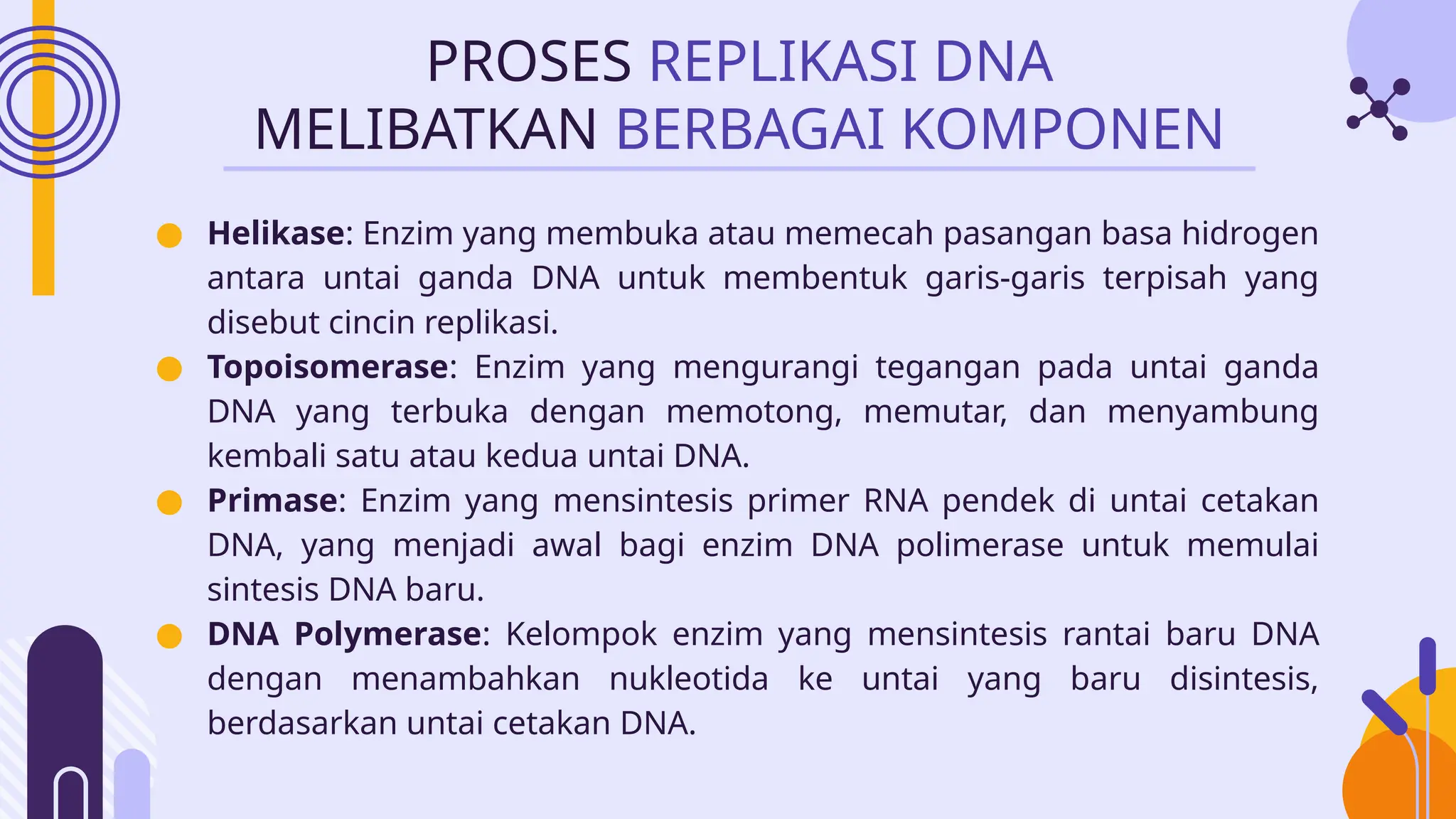 materi biologi sel dan molekuler, REPLIKASI DNA KLP 3.pptx