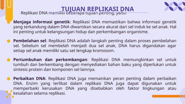 materi biologi sel dan molekuler, REPLIKASI DNA KLP 3.pptx
