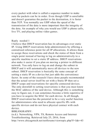 Reply needed 1TCPIP is a networking protocol suite that Micros.docx