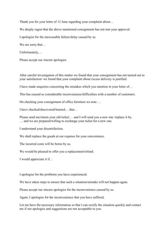 Reply to complaint | DOC