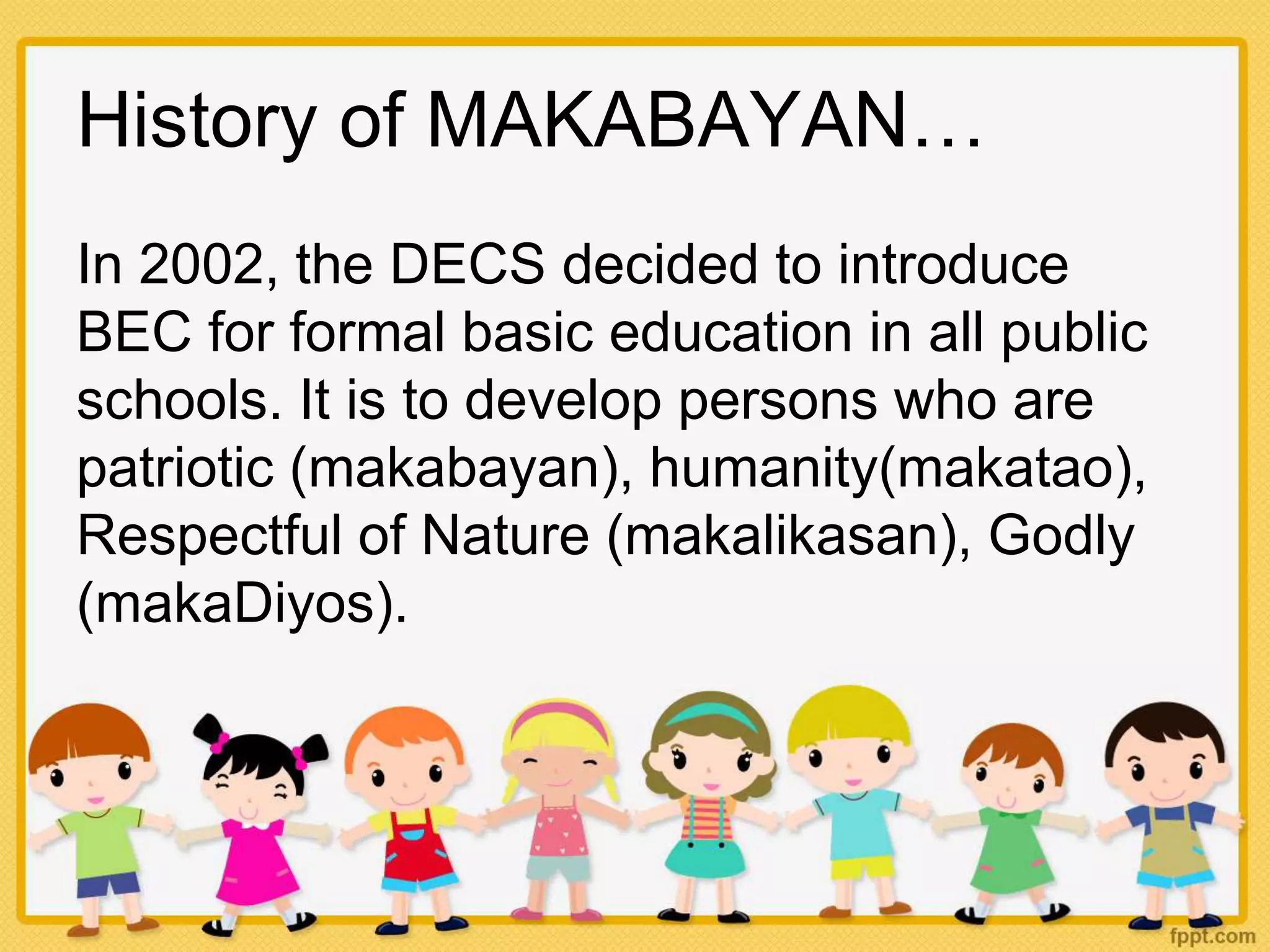 makabayan curriculum | PPTX