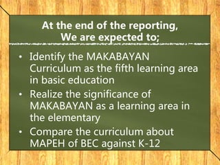 makabayan curriculum | PPTX
