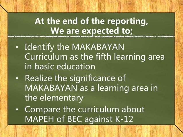 makabayan curriculum | PPTX
