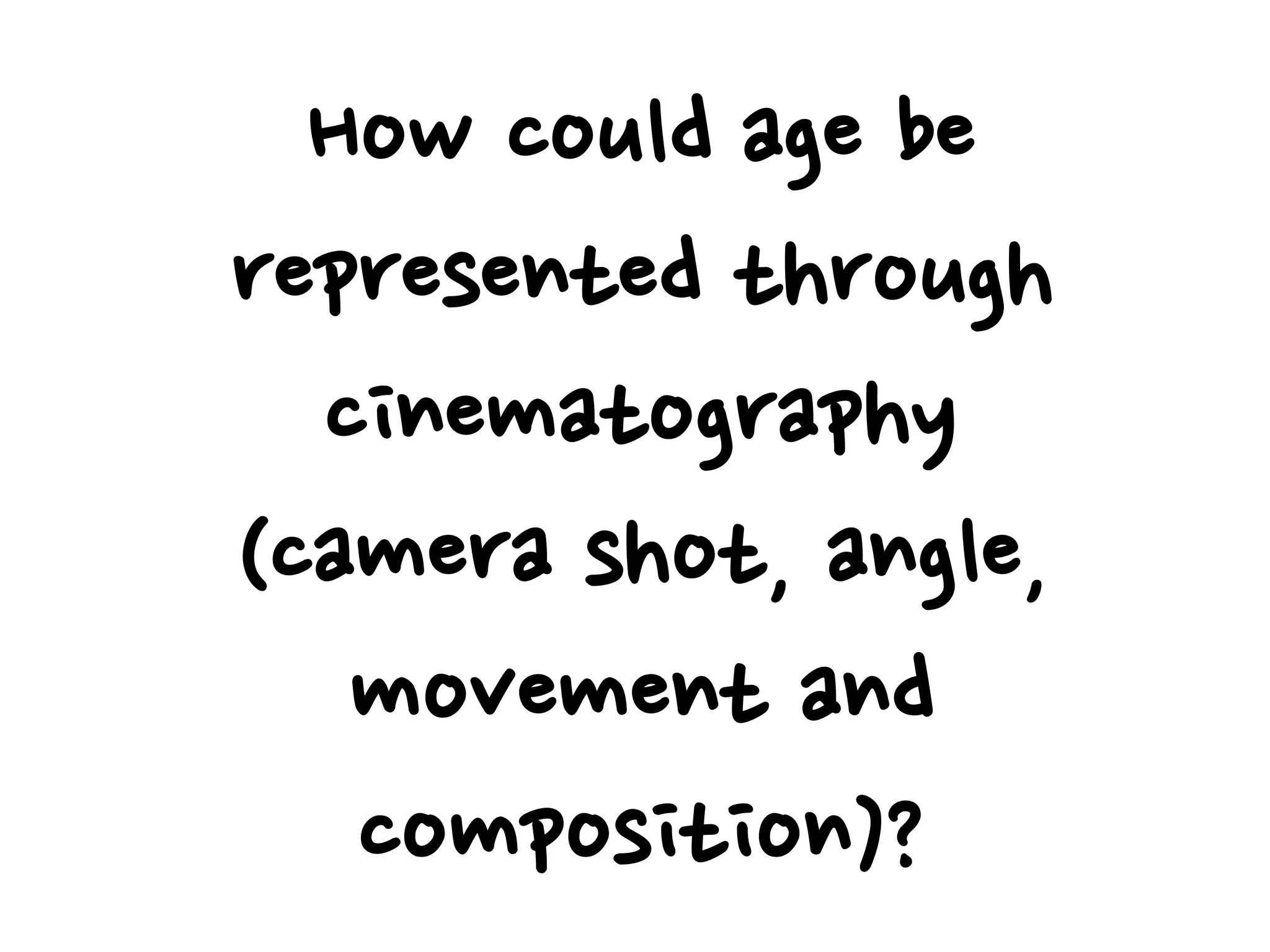 Representation of Age | PPT